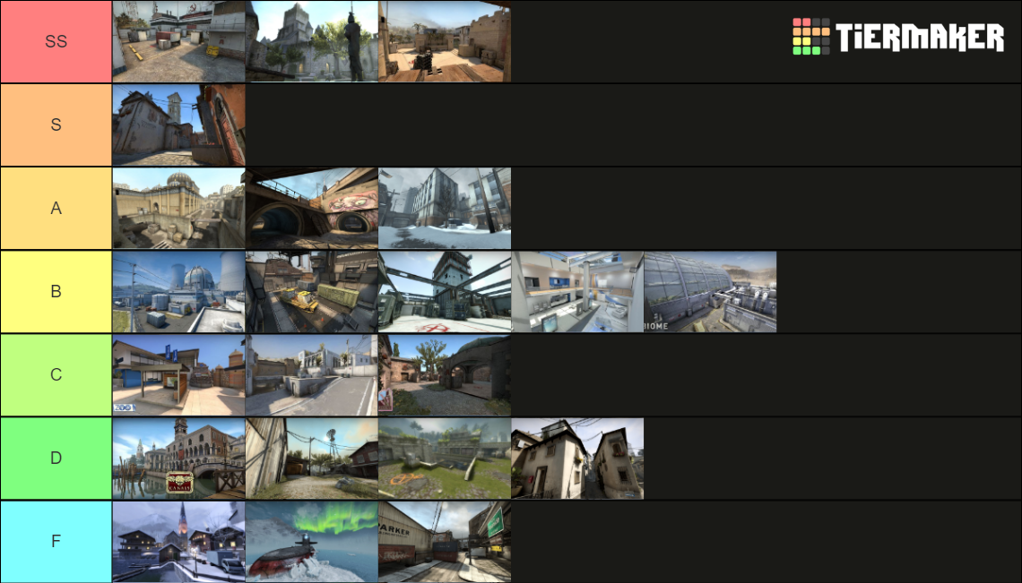 CSGO Maps Tier List (Community Rankings) - TierMaker