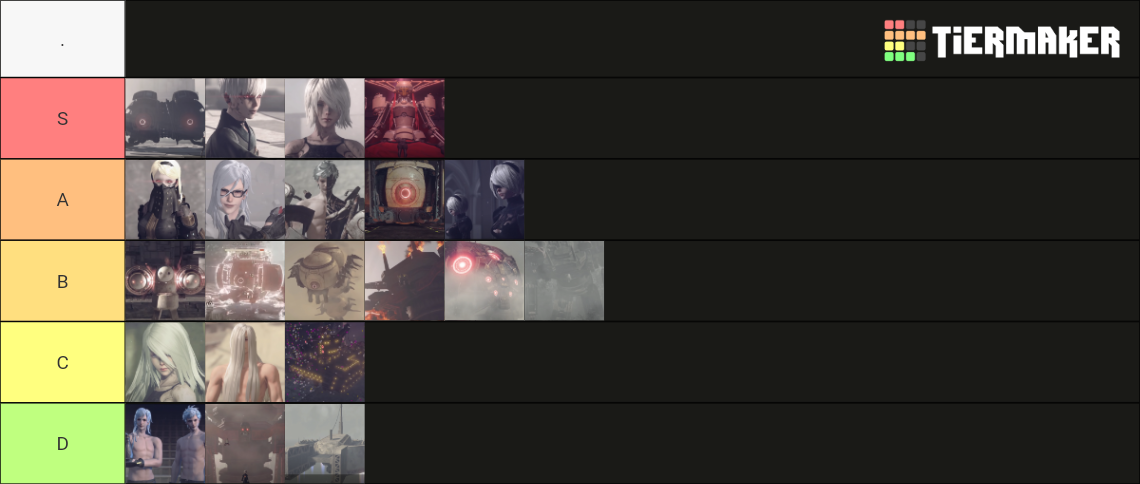 NieR:Automata Bosses Tier List (Community Rankings) - TierMaker
