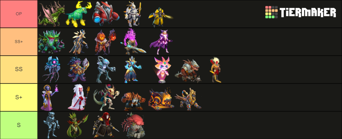 TierList Legendaries (3 Per Element) Tier List (Community Rankings ...