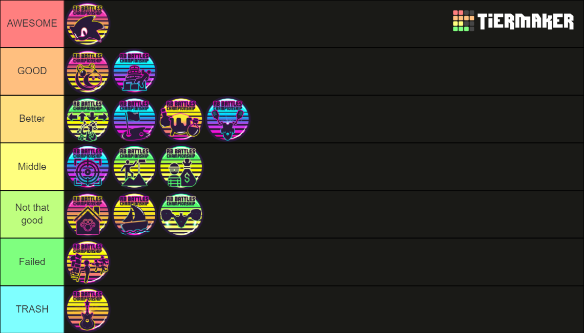 RB Battles Badges Tier List (Community Rankings) - TierMaker
