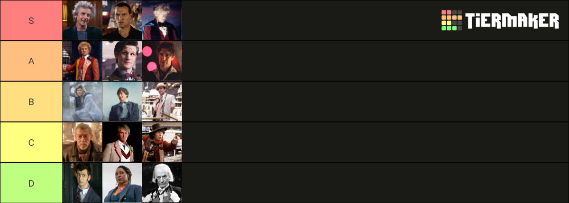 Doctor Who Tier List (Community Rankings) - TierMaker