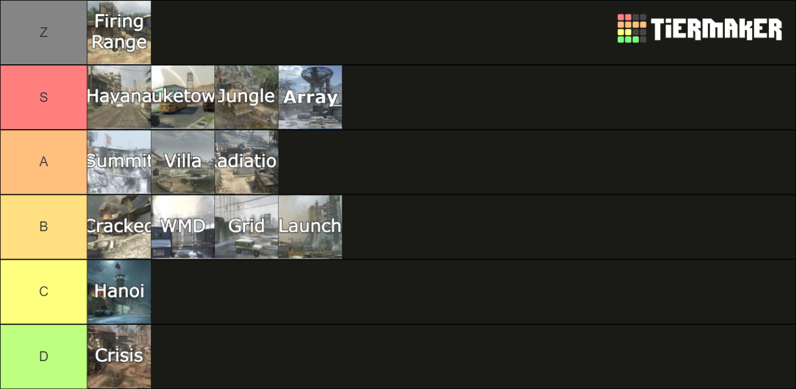 Black Ops 1 Multiplayer Maps w/DLC Tier List (Community Rankings ...