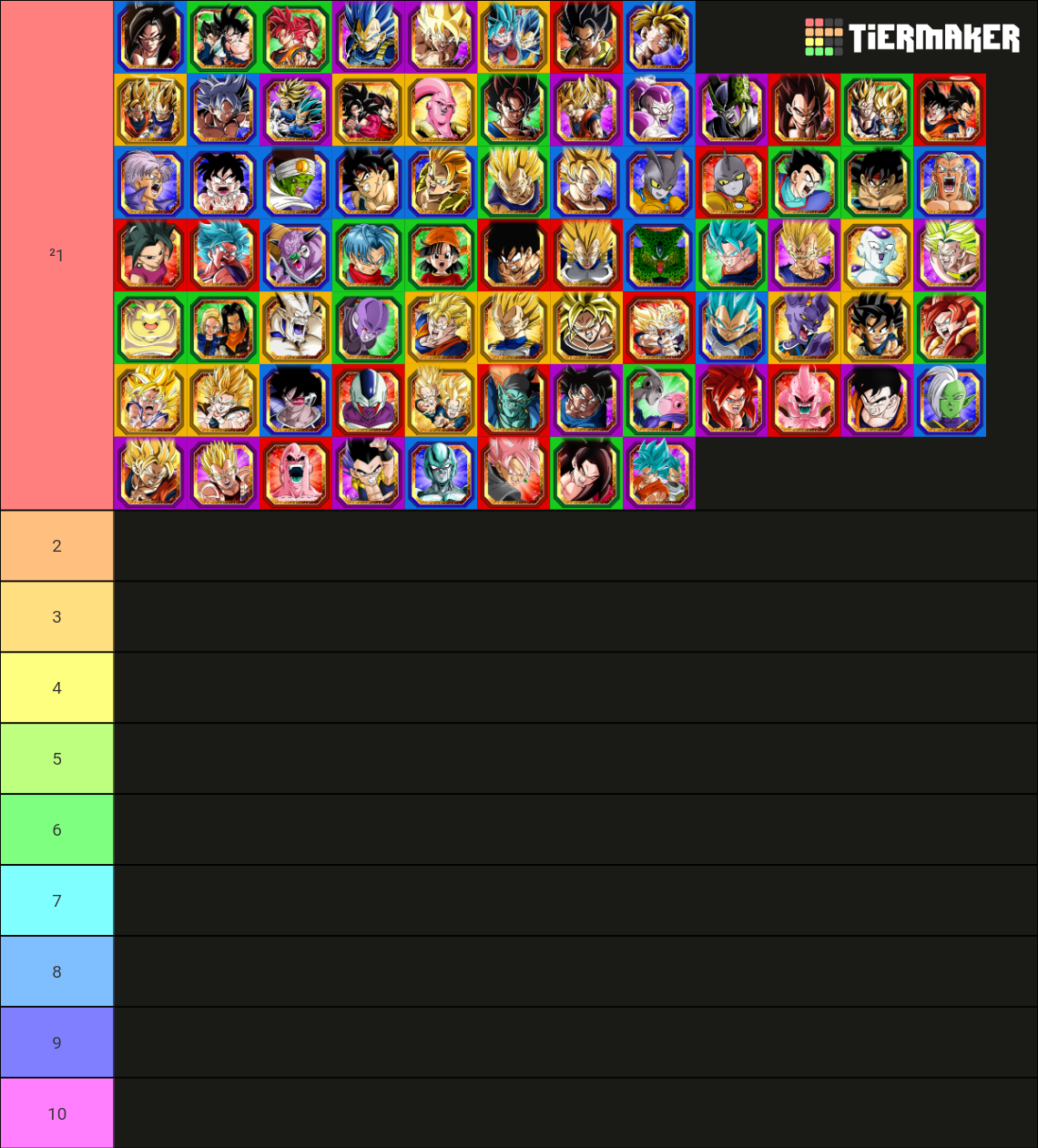 EVERY UNIT IN DRAGON BALL Z: DOKKAN BATTLE - JAN 2023 Tier List ...