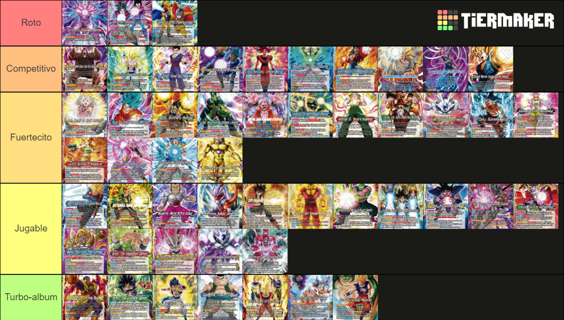 DBS CG Leaders Tier List (Community Rankings) - TierMaker
