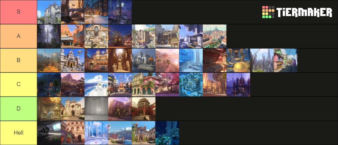 All Overwatch 1 and 2 Maps Tier List (Community Rankings) - TierMaker
