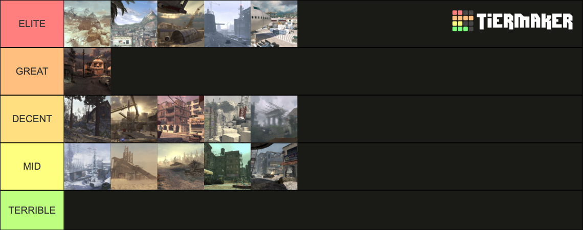 Modern Warfare 2 (2009) Map Tier List (Community Rankings) - TierMaker