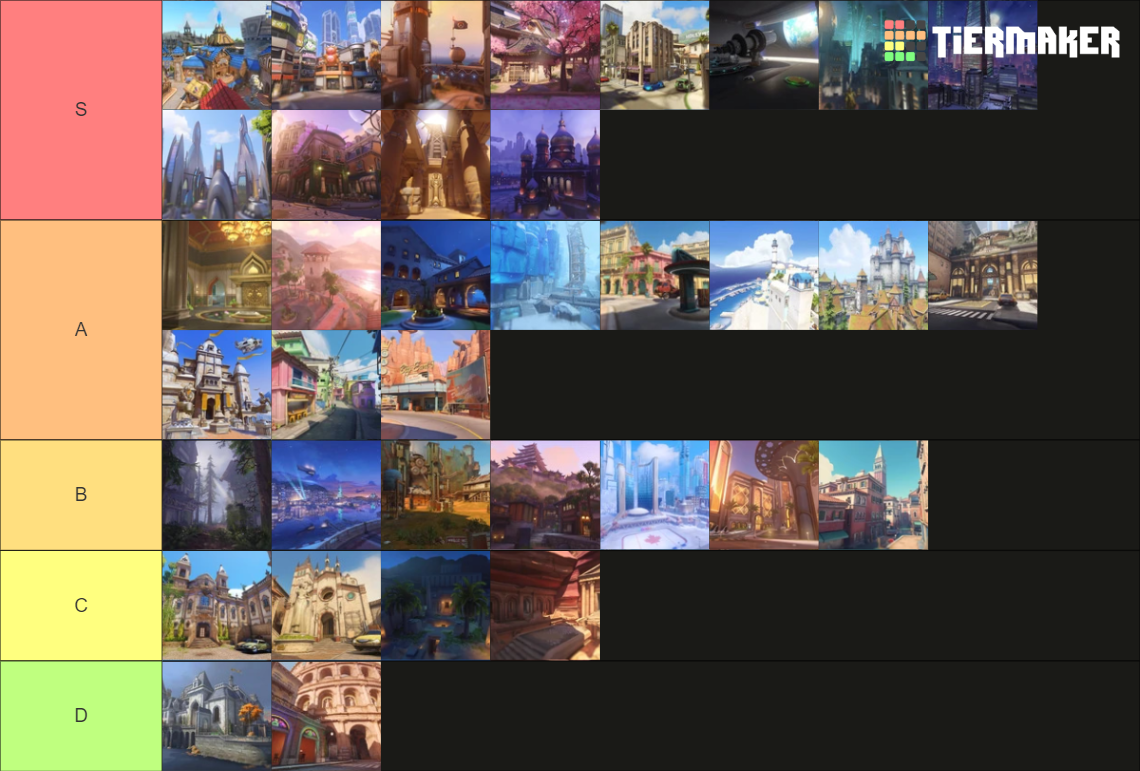 All Overwatch Maps (Including 2CP, Arcade and Overwatch 2) Tier List (Community Rankings ...
