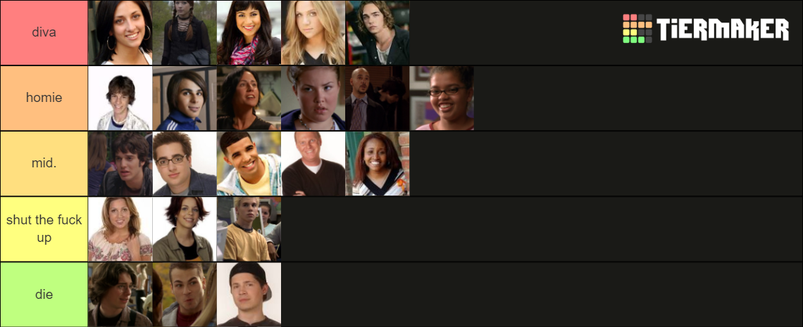 degrassi characters Tier List (Community Rankings) - TierMaker