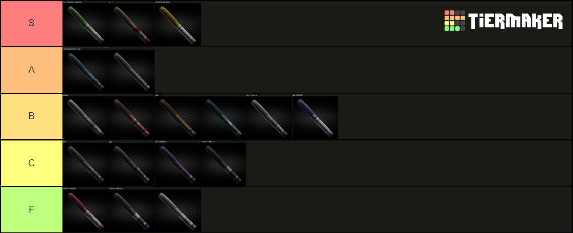 EFT Stims Tier List (Community Rankings) - TierMaker