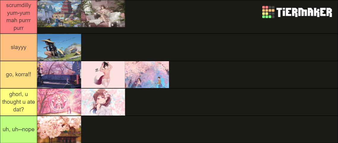 rating the wallpapers i downloaded from wallhaven Tier List (Community ...