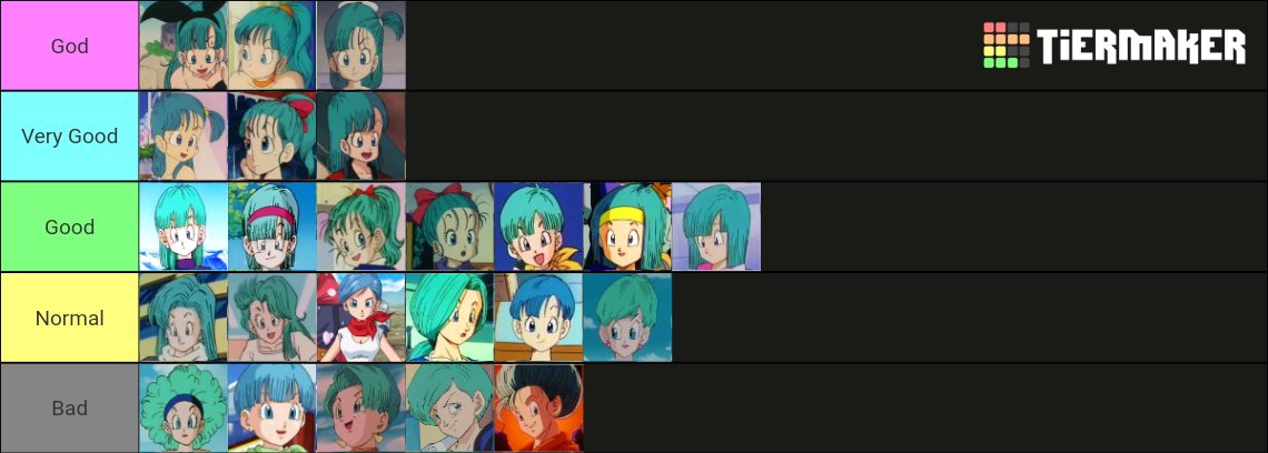 Bulma hair styles Tier List (Community Rankings) - TierMaker