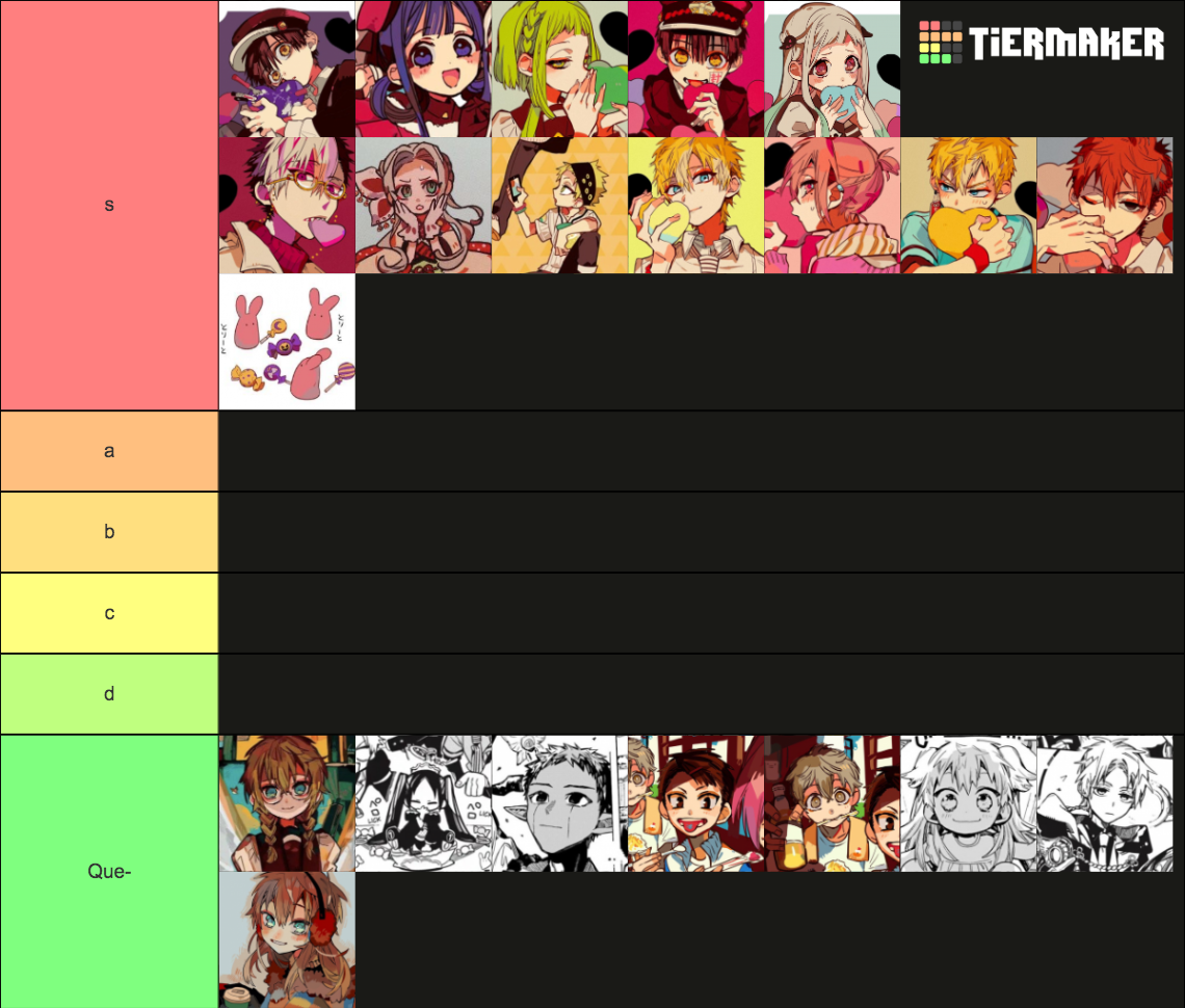 TBHK ! Tier List (Community Rankings) - TierMaker