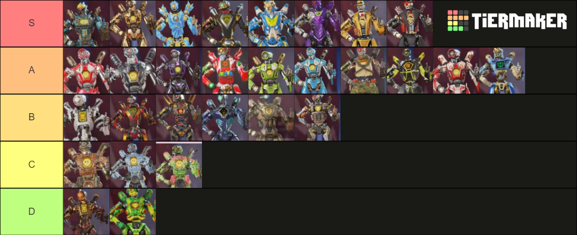 Pathfinder Legendary Skins Tier List (Community Rankings) - TierMaker