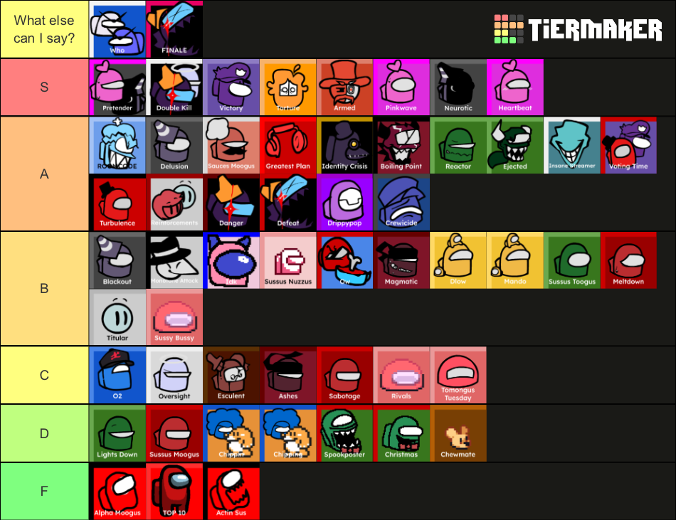 VS. Imposter V4 Tier List (Community Rankings) - TierMaker