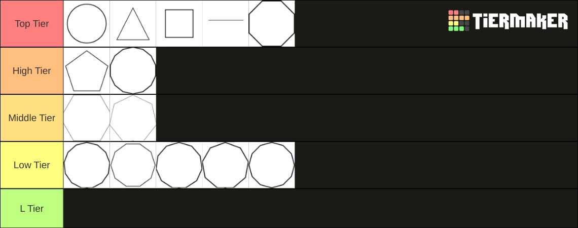 Shapes Tier List (Community Rankings) - TierMaker