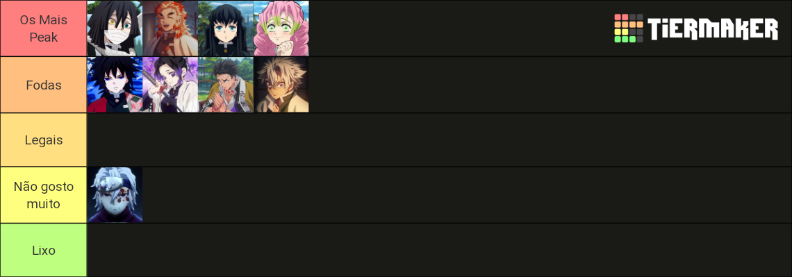 Hashiras Tier List (Community Rankings) - TierMaker