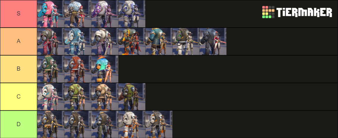 OVERWATCH 2 ASHE SKIN Tier List (Community Rankings) - TierMaker