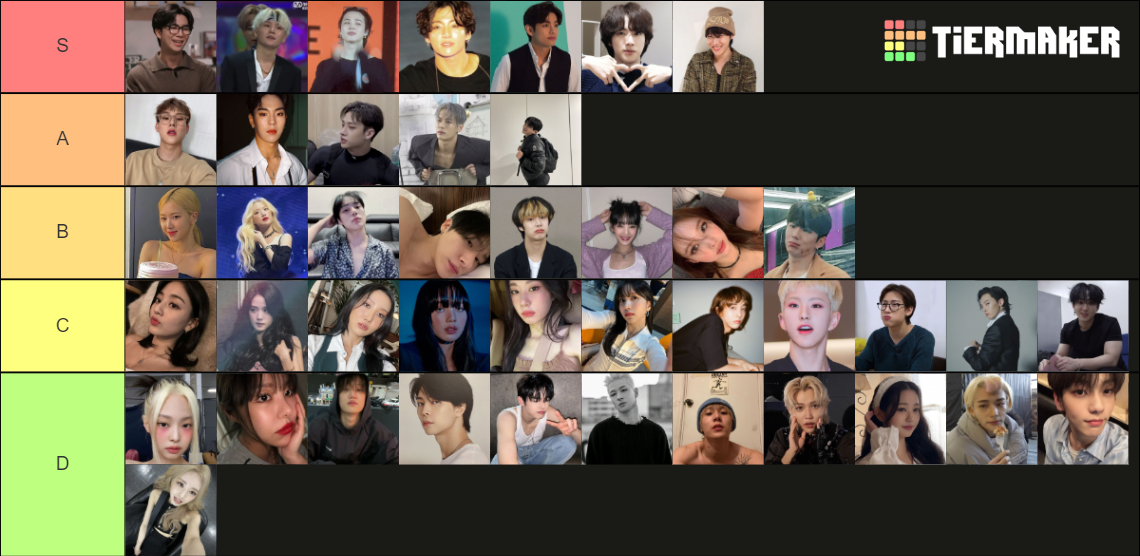 Kpop Idols ^^ Tier List (Community Rankings) - TierMaker