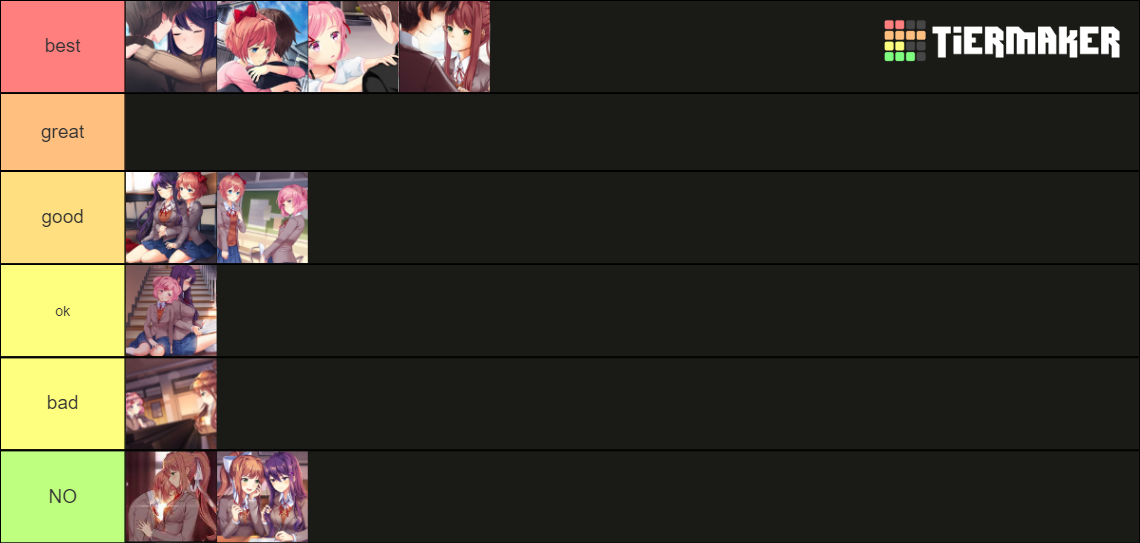 DDLC Ship Tier List (Community Rankings) - TierMaker