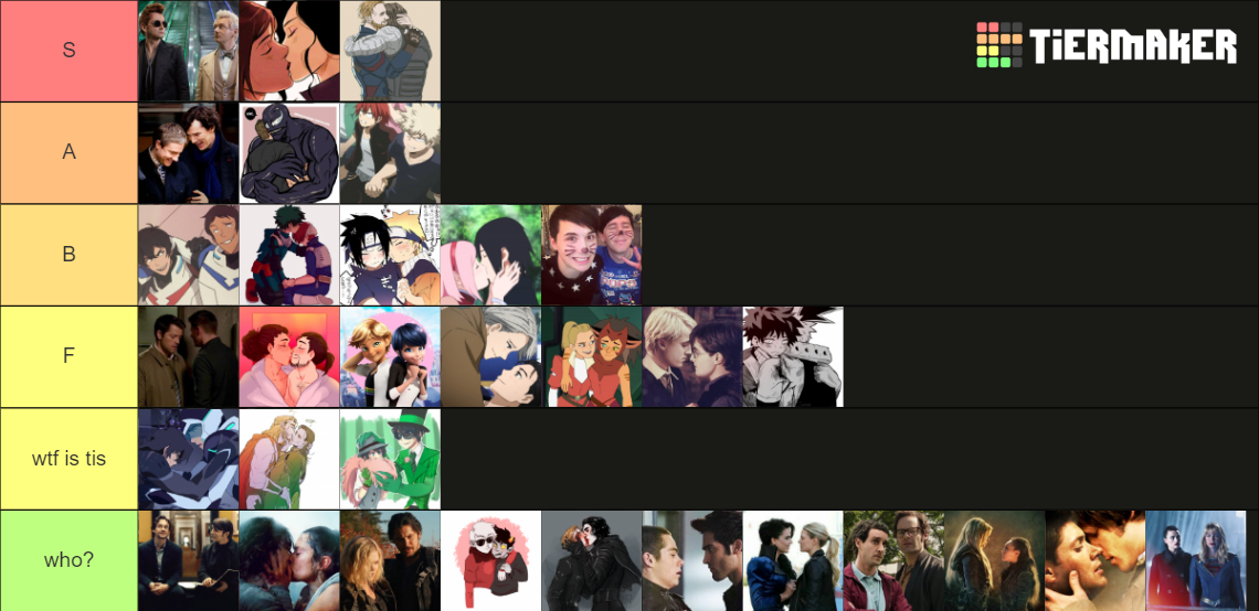 tumblr ships Tier List (Community Rankings) - TierMaker