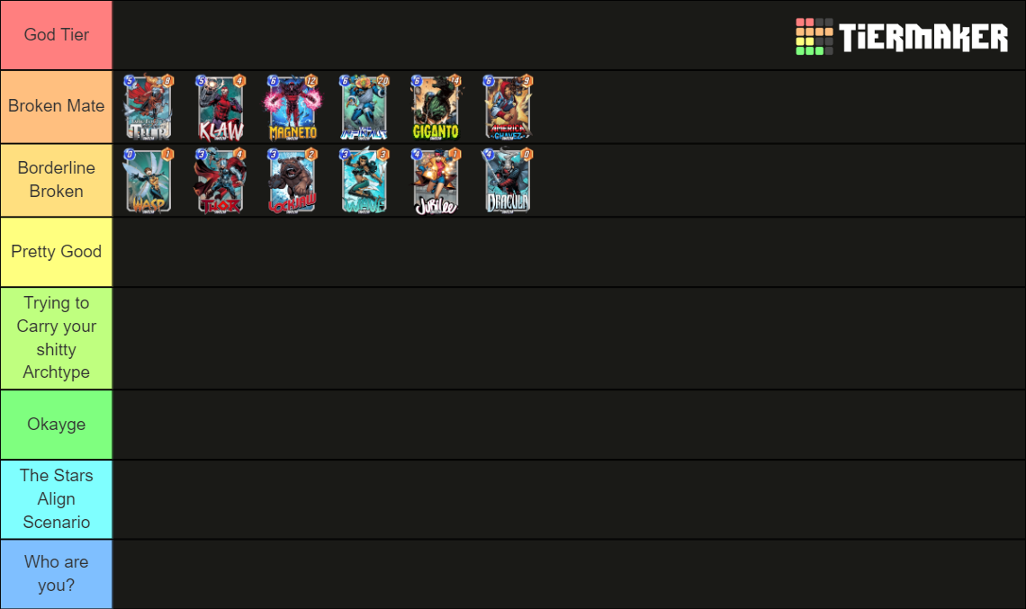 Marvel Snap All Cards Tier List (Community Rankings) - TierMaker