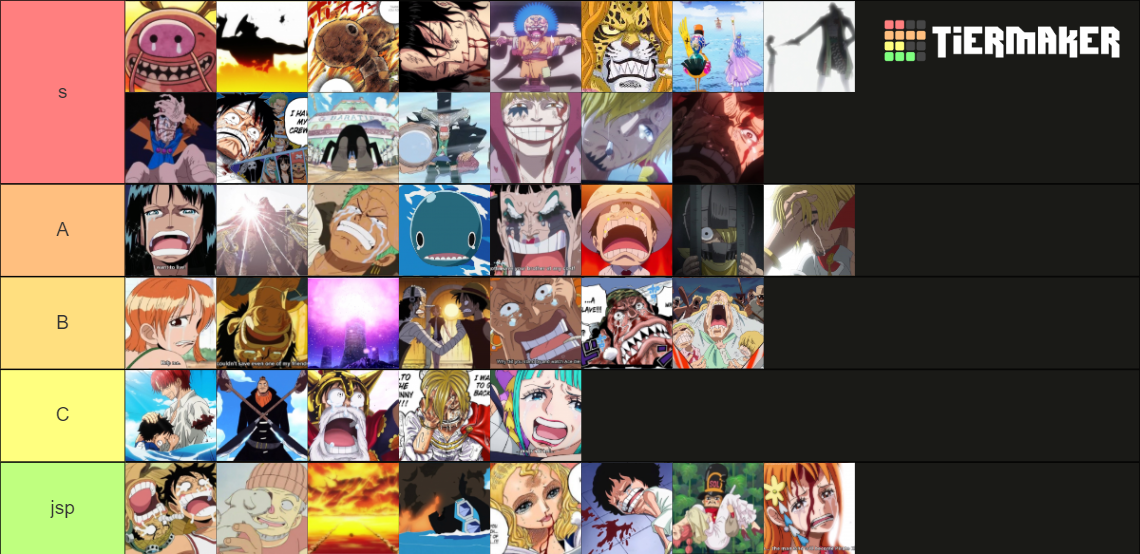 One Piece Emotional Moments Tier List (Community Rankings) - TierMaker