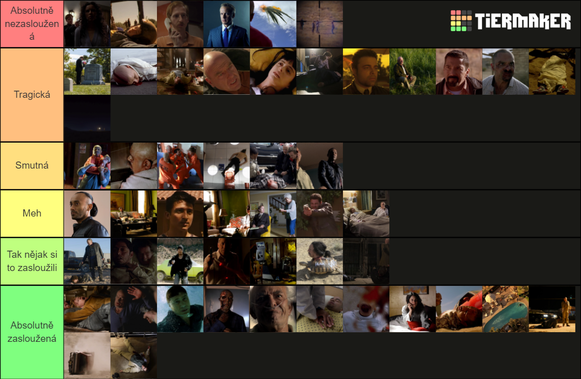 Best Breaking Bad and Better call Saul character deaths Tier List ...