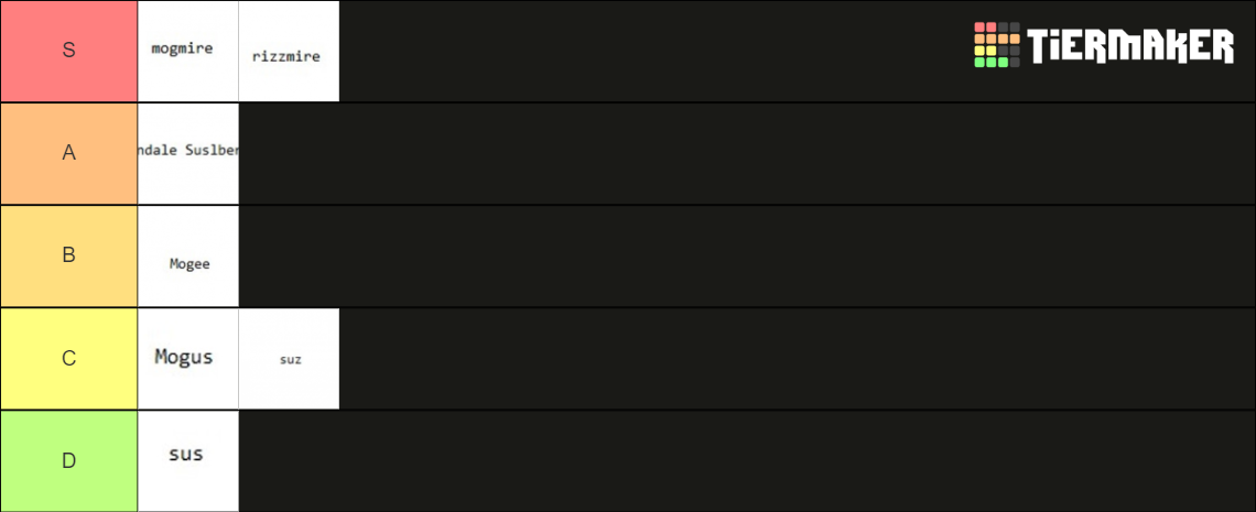 stick words Tier List (Community Rankings) - TierMaker