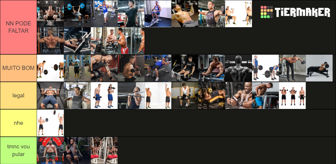 Gym Exercises Tier List (Community Rankings) - TierMaker