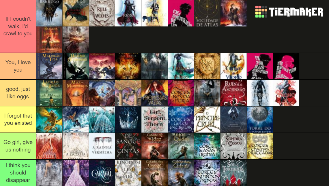 livros de fantasia Tier List (Community Rankings) - TierMaker