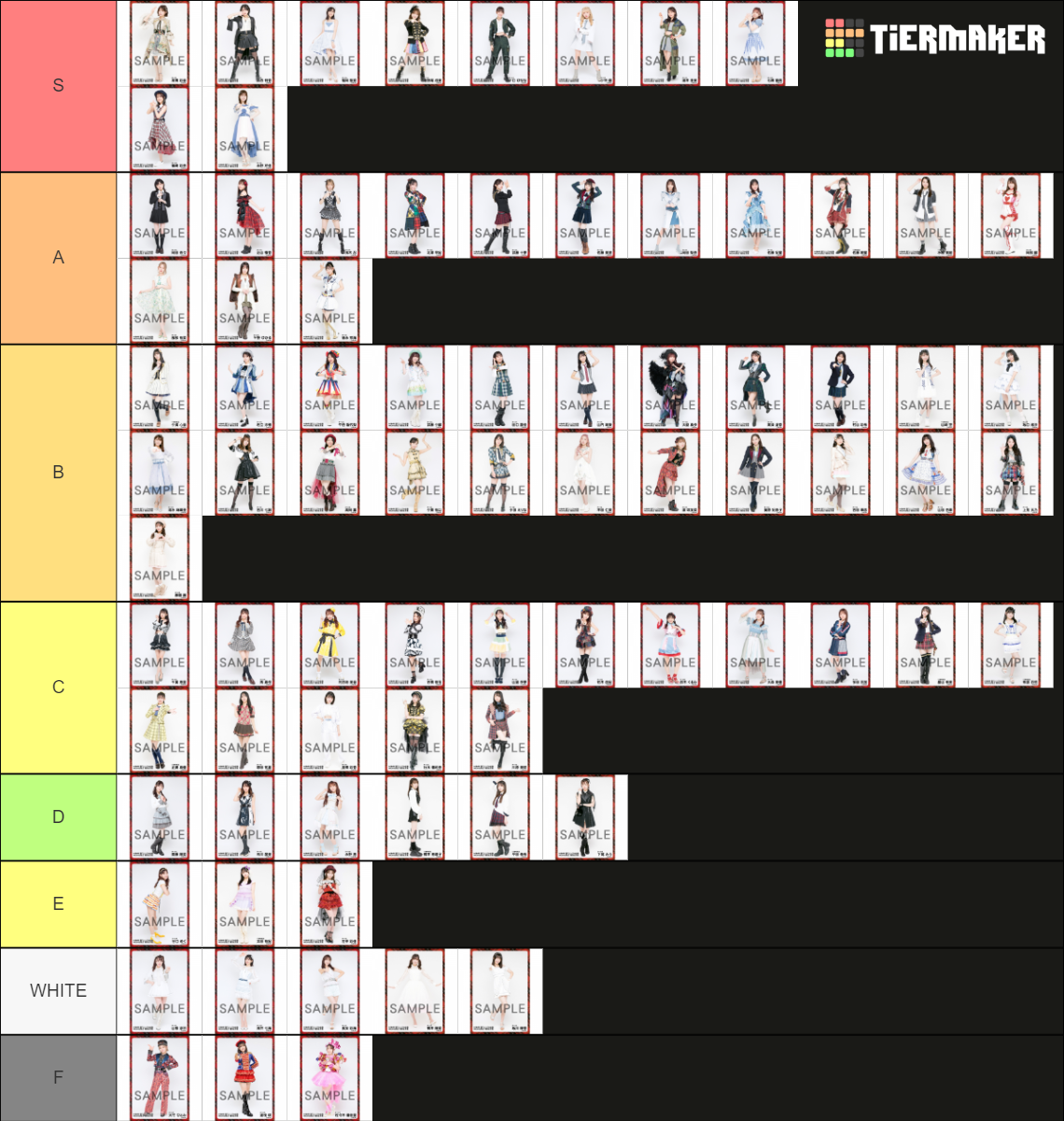 AKB48 ISSHOU Tier List (Community Rankings) - TierMaker