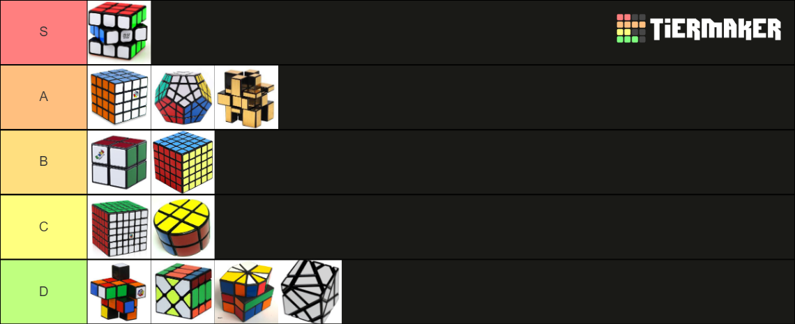 Rubik's cubes Tier List (Community Rankings) - TierMaker