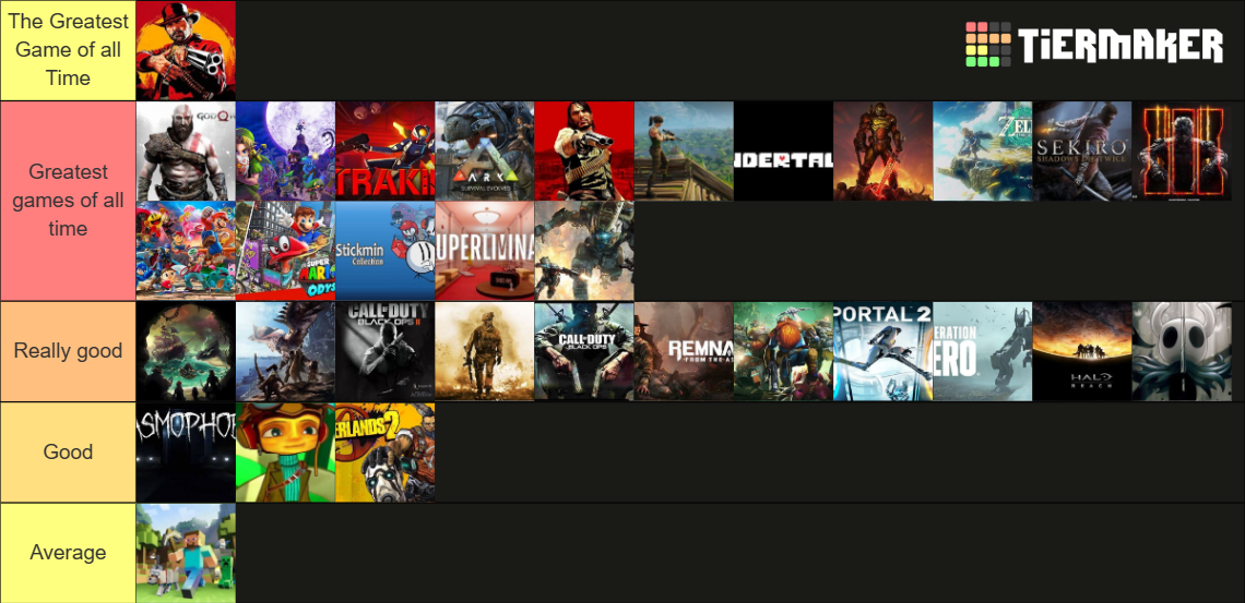 best games of all time Tier List (Community Rankings) - TierMaker