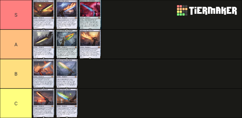 MTG Sword of X and Y Cycle Tier List (Community Rankings) - TierMaker