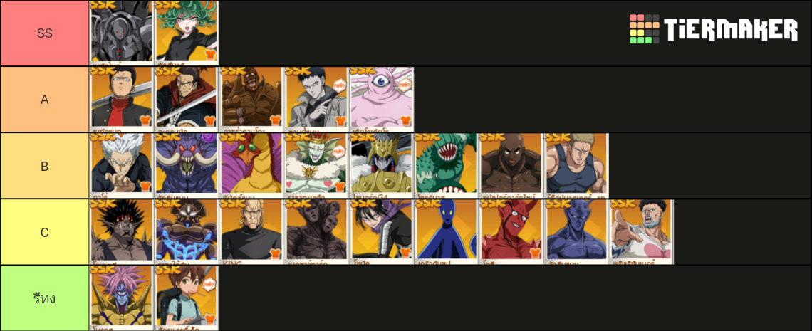 OPM by อันดับ10 Tier List (Community Rankings) - TierMaker
