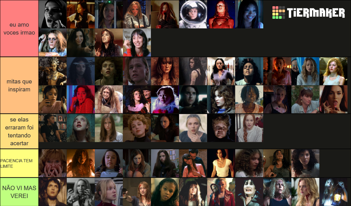 murder babes & final girls Tier List (Community Rankings) - TierMaker