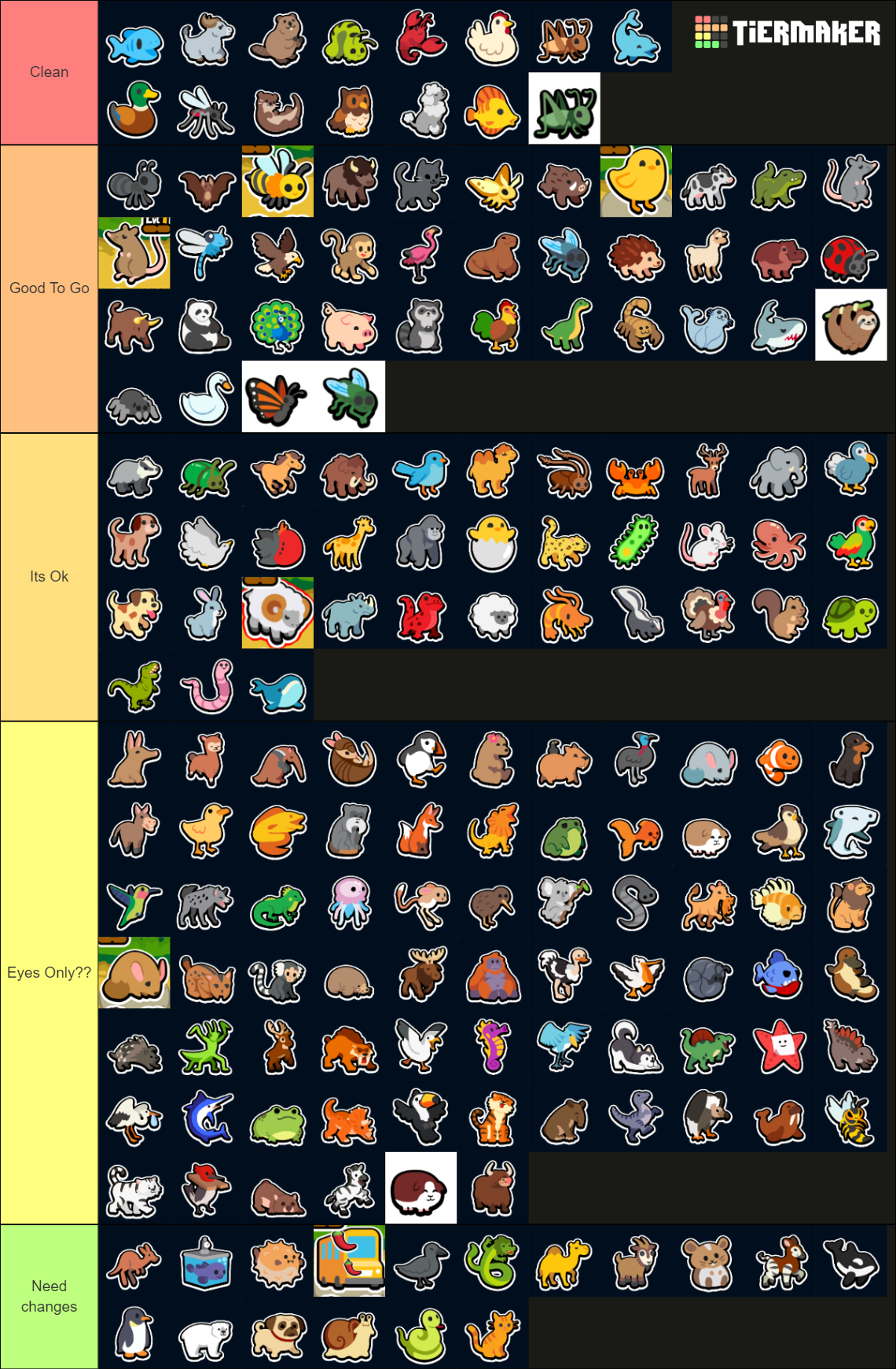 New pet art in SAP Tier List (Community Rankings) - TierMaker