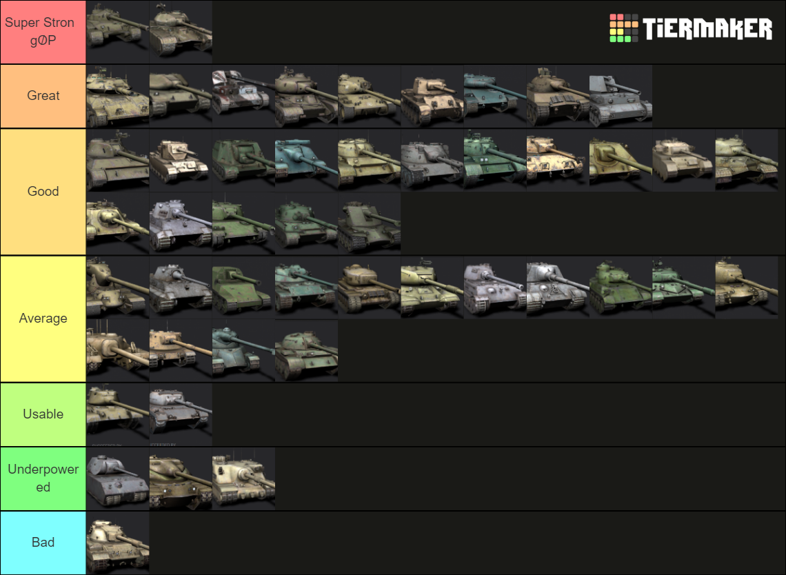 World of Tanks Blitz Tier IX Tierlist Update 9.6 Tier List (Community Rankings) - TierMaker