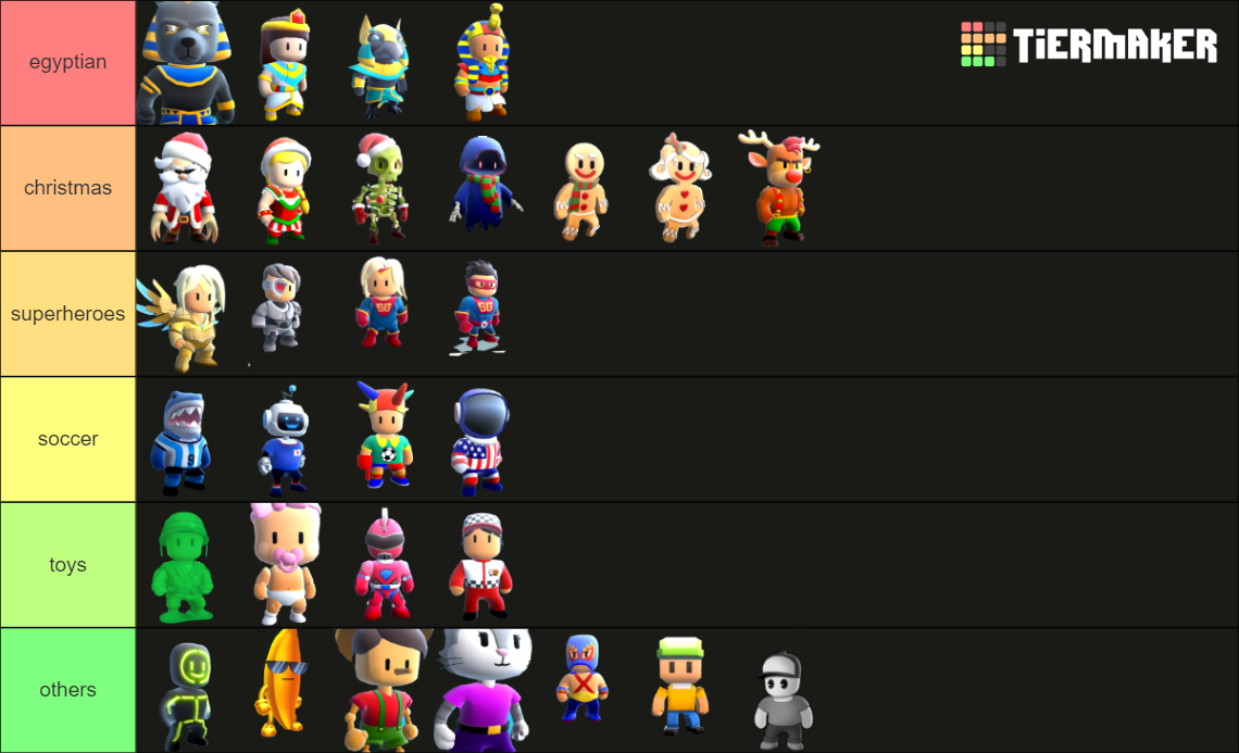 Stumble Guys 2023 Latest Skins Tier List (Community Rankings) - TierMaker