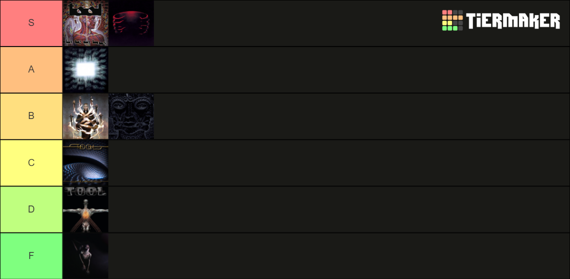 TOOL (from Opiate to Opiate²) Tier List (Community Rankings) - TierMaker