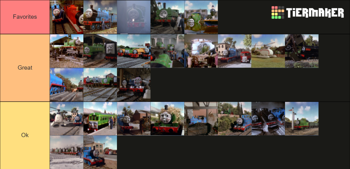 Thomas And Friends Season 2 Tier List (Community Rankings) - TierMaker