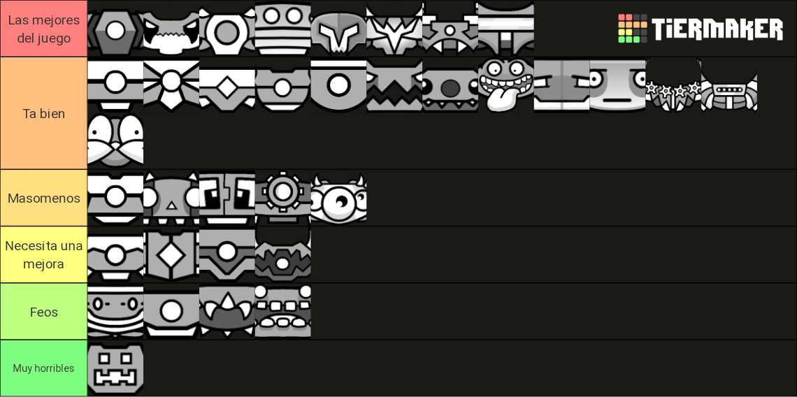 Geometry Dash UFOs Tier List (Community Rankings) - TierMaker