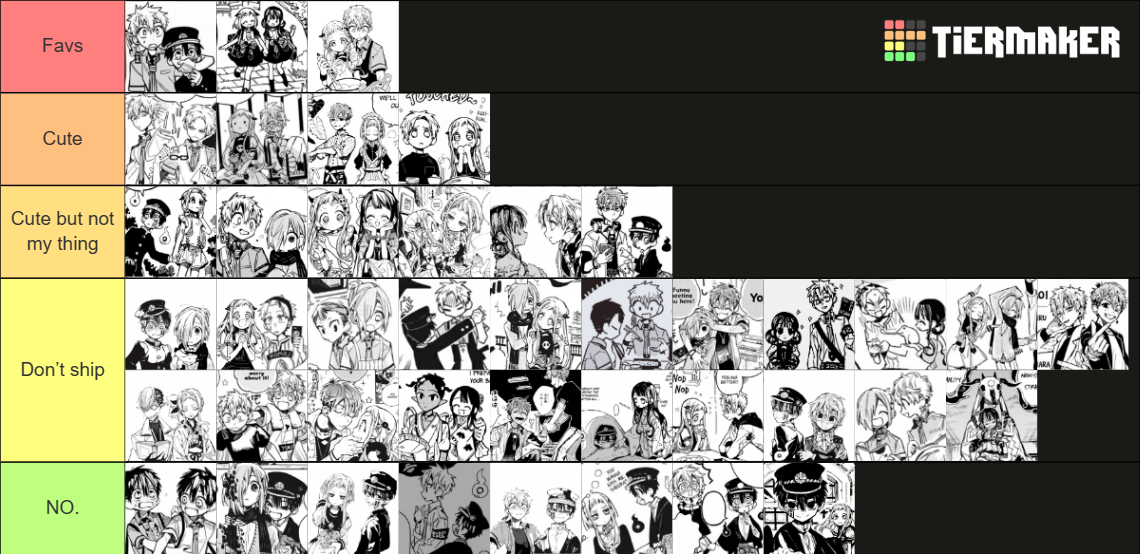 Tbhk ships Tier List (Community Rankings) - TierMaker