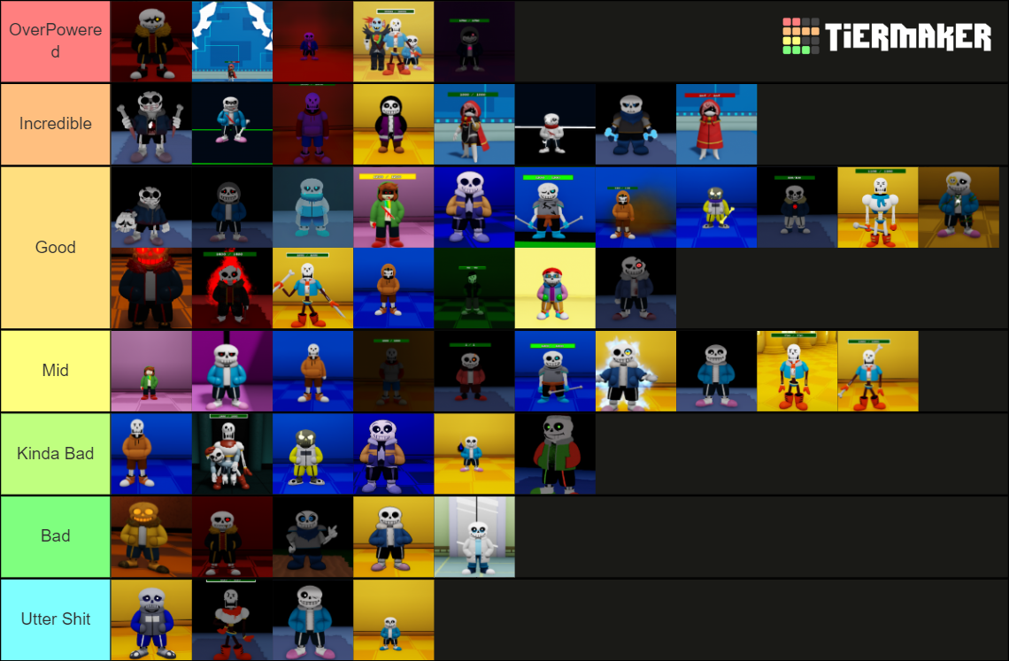 ULC Sans List Tier List (Community Rankings) - TierMaker