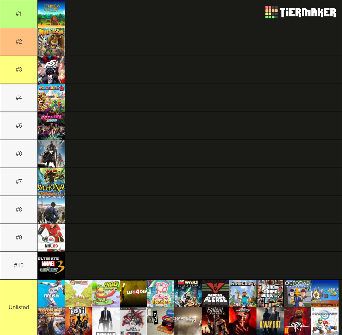 Top 10 games of all time Tier List (Community Rankings) - TierMaker