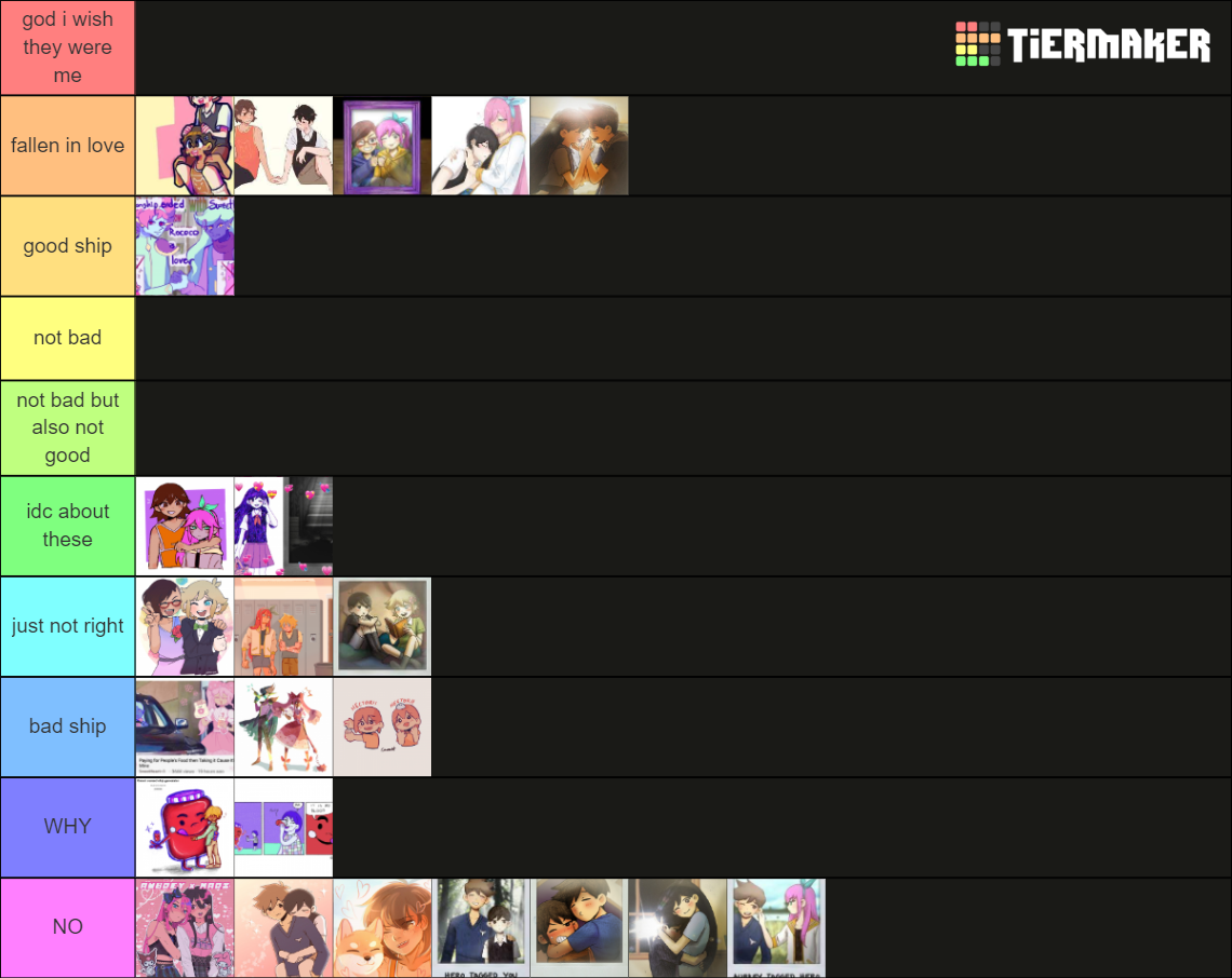 omori ships Tier List (Community Rankings) - TierMaker