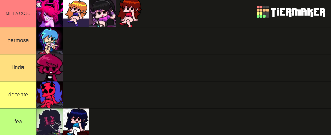 Hottest Girlfriend from FNF Tier List (Community Rankings) - TierMaker