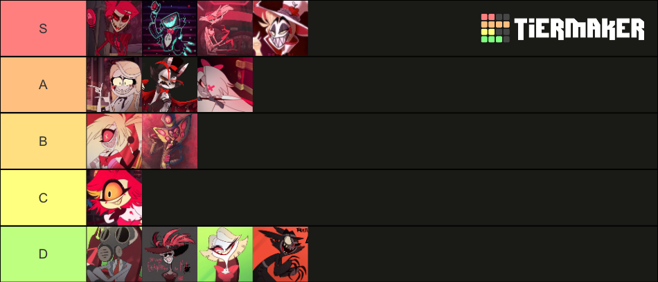 All hazbin hotel characters. Tier List (Community Rankings) - TierMaker