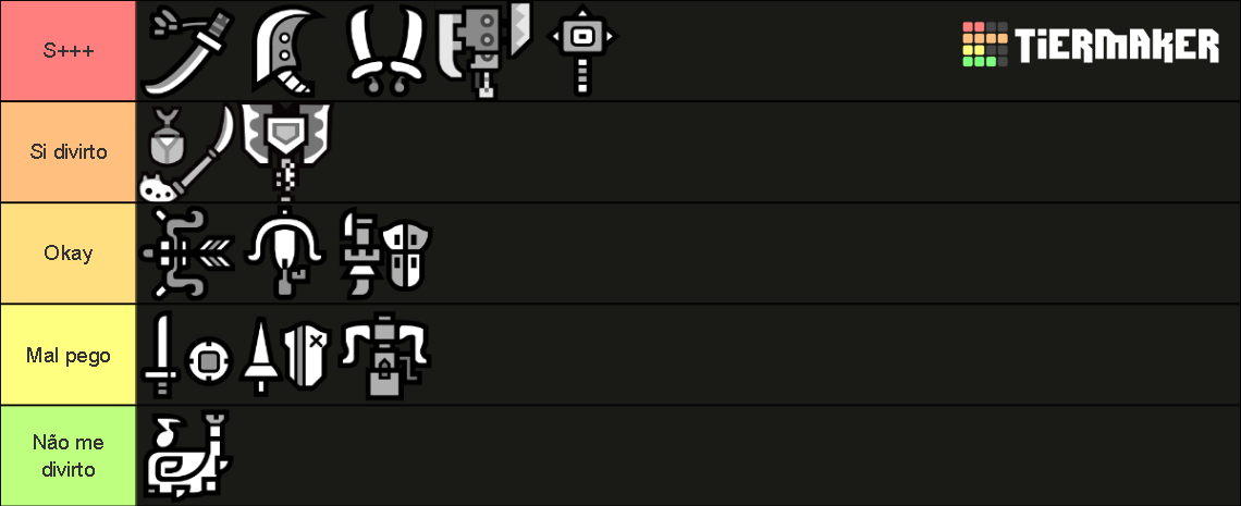 Monster Hunter Weapon Tier List (Community Rankings) - TierMaker