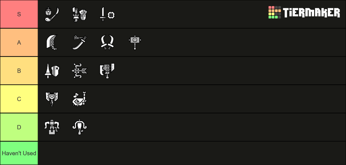 Monster Hunter Rise Weapons Tier List (Community Rankings) - TierMaker